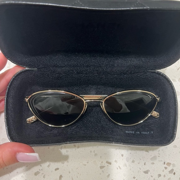 CHANEL | Accessories | Chanel Gold Frame Sunglasses | Poshmark